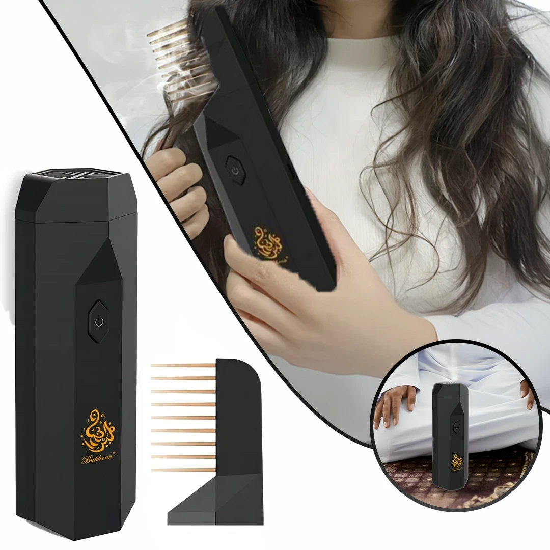 مبخرة إلكترونية محمولة مع مشط تبخير للشعر من بخون (X014)