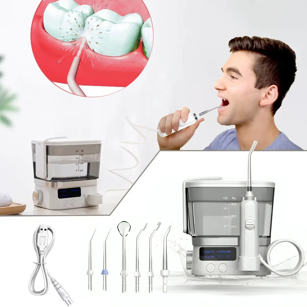 Oral and Dental Cleaning Device with Seven Interchangeable Heads ...
