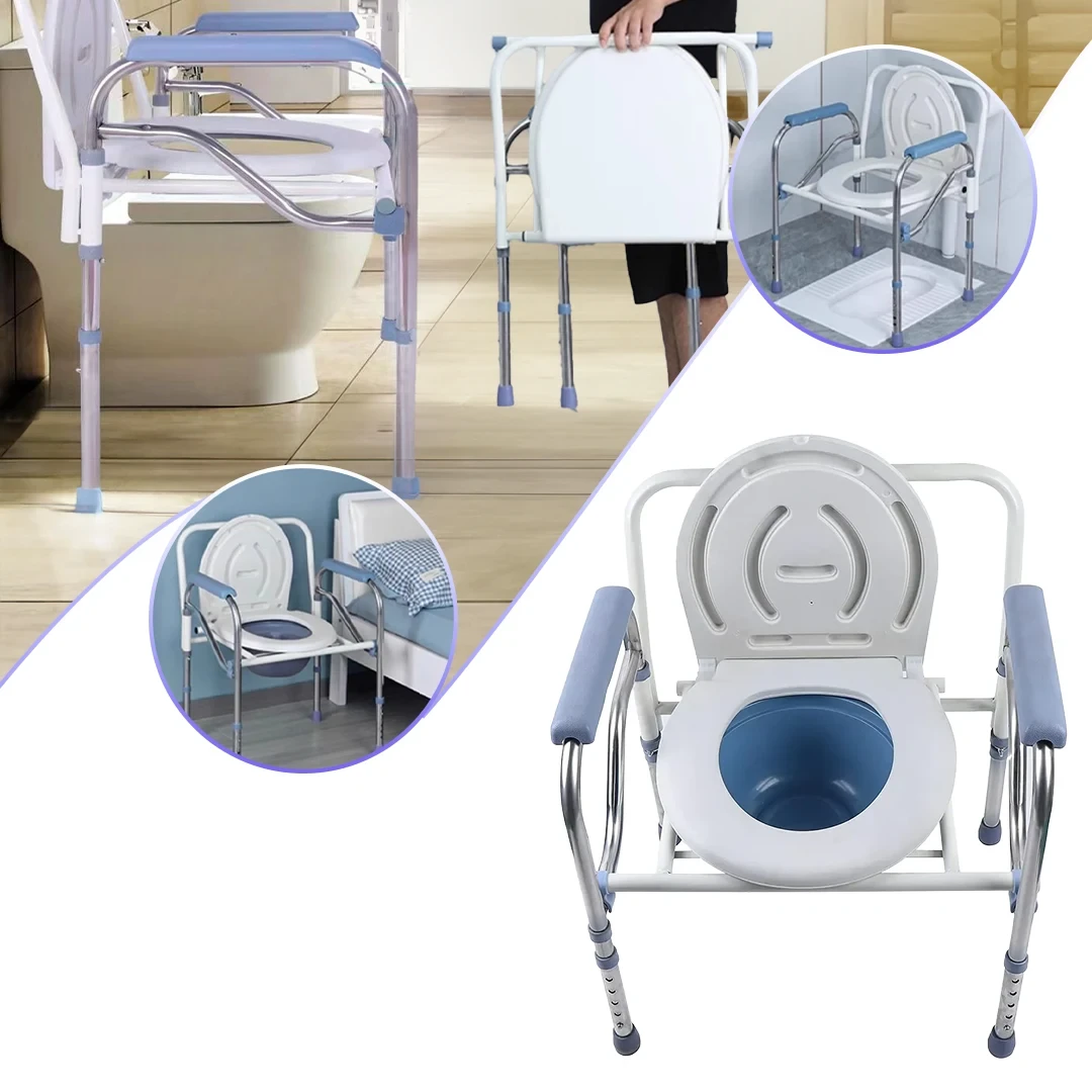 Foldable Toilet Chair for Patients and the Elderly