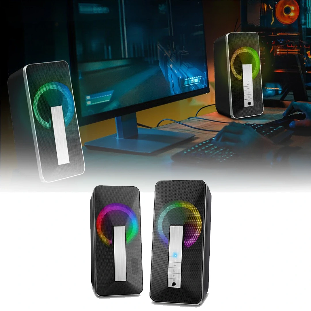 مكبر صوت القيمنق مع إضاءة آر جي بي من إليغانت (SR300)