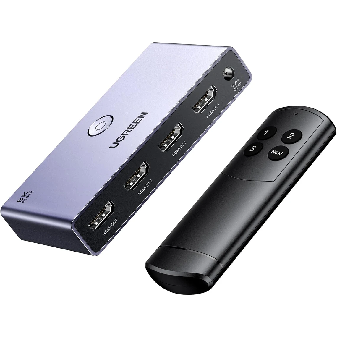 UGREEN CM624 HDMI 3 In 1 Switch with Remote Control