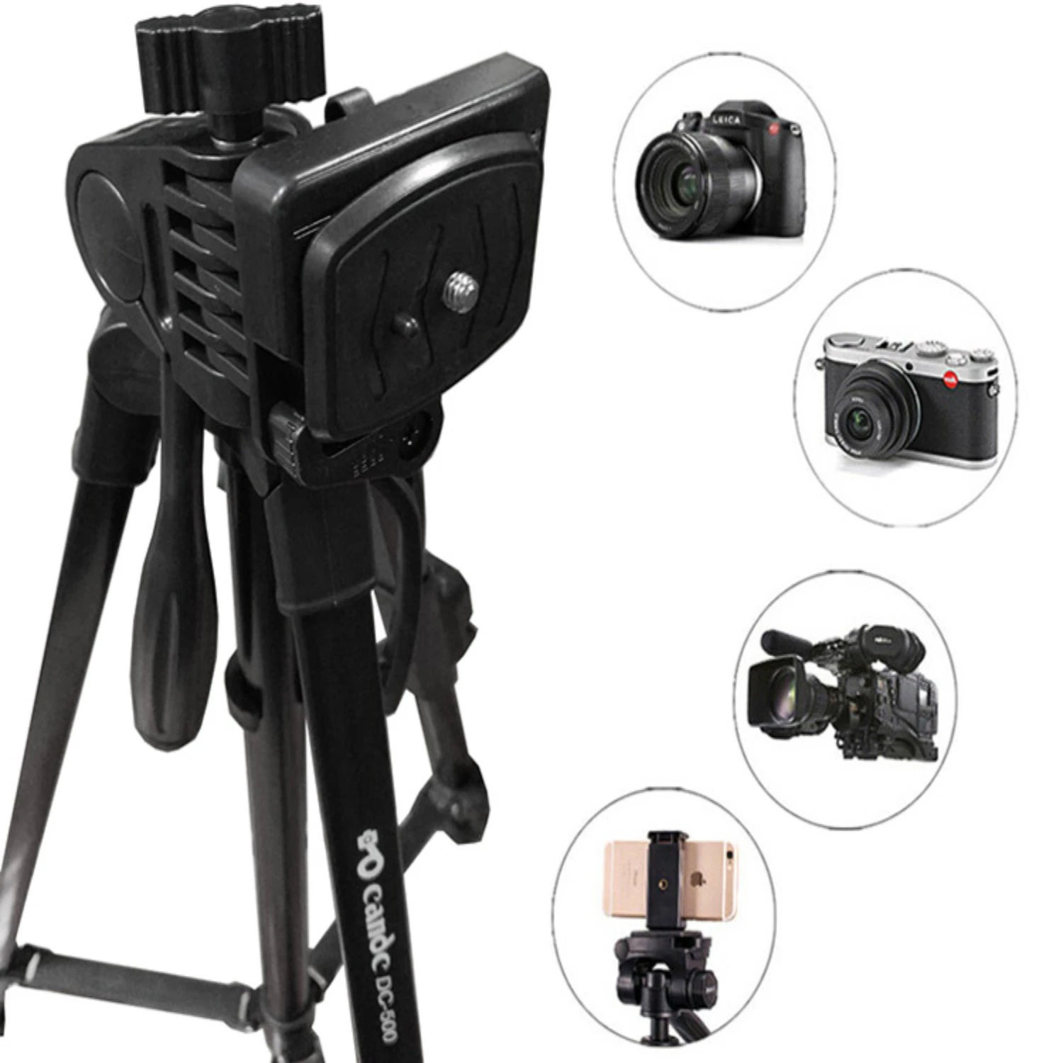 Candc DC-500 Portable Tripod With Self Timer