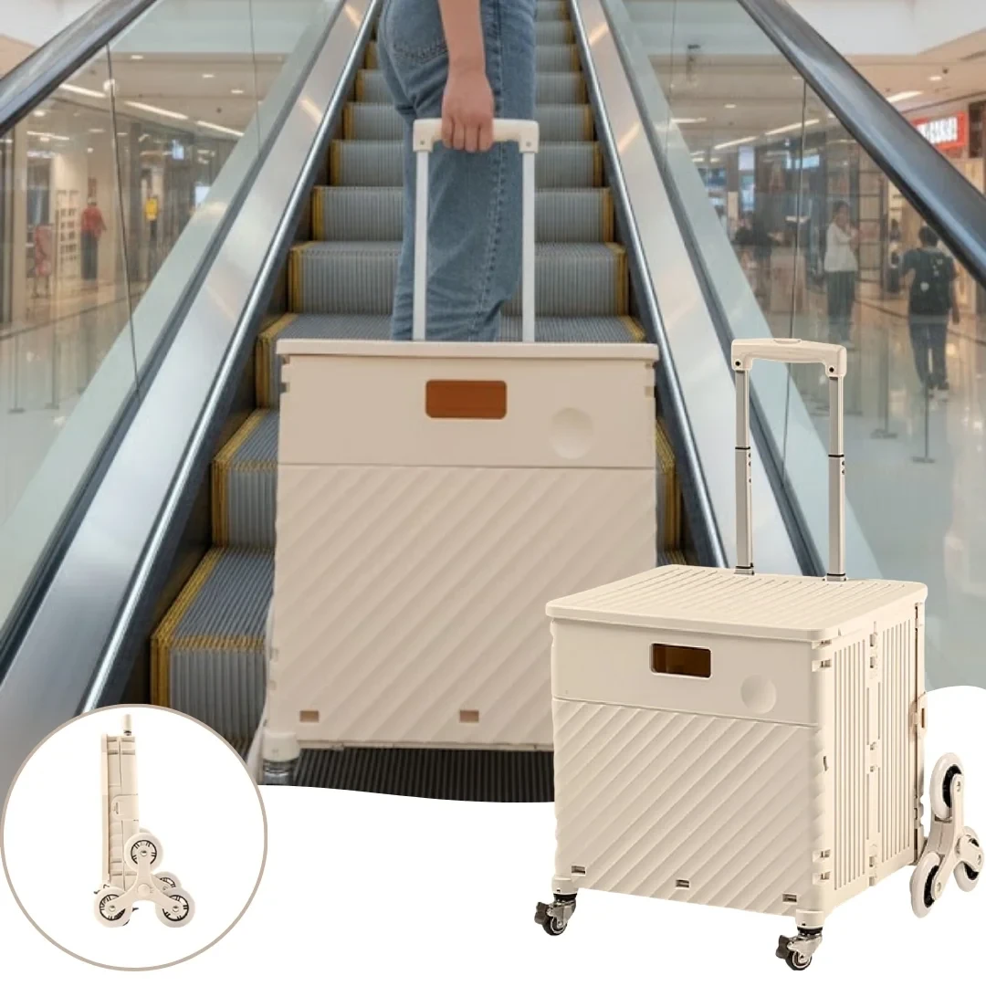 Openable Storage Box and Trolley with Triangular Wheels for Drawers